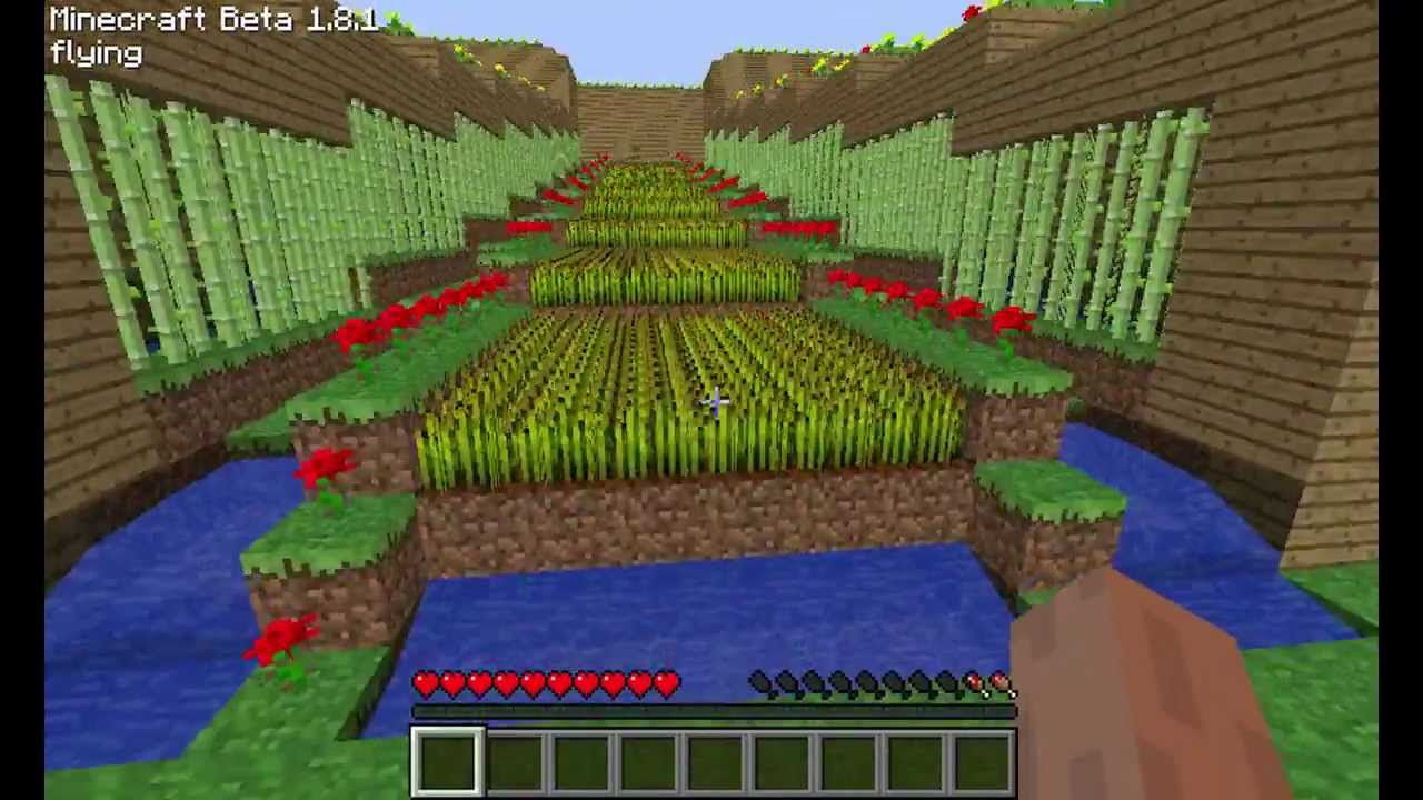 Minecraft Automatic Wheat and sugarcane farm (Huge!) - YouTube