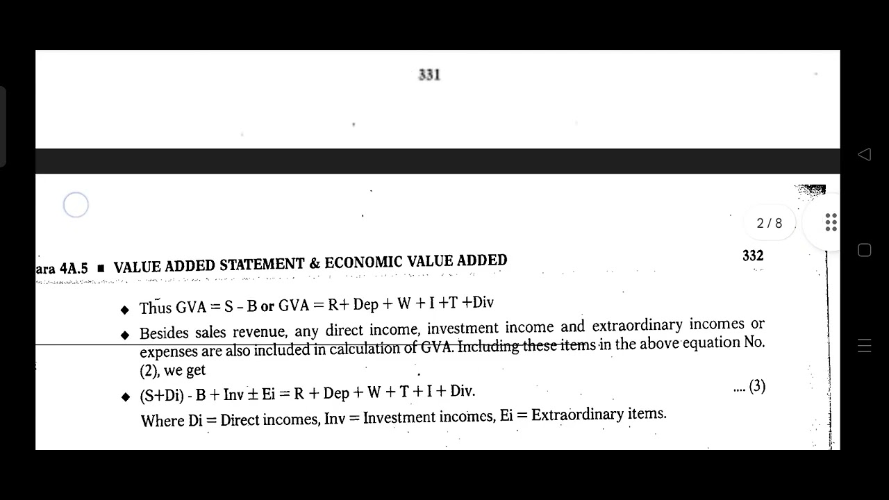 FR UNIT 4 VALUE ADDED STATEMENT MSU TY B.COM - YouTube