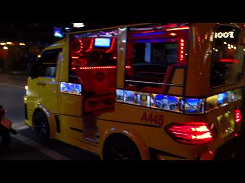 Pimped up Tuk Tuk parked up in Karon Phuket Thailand