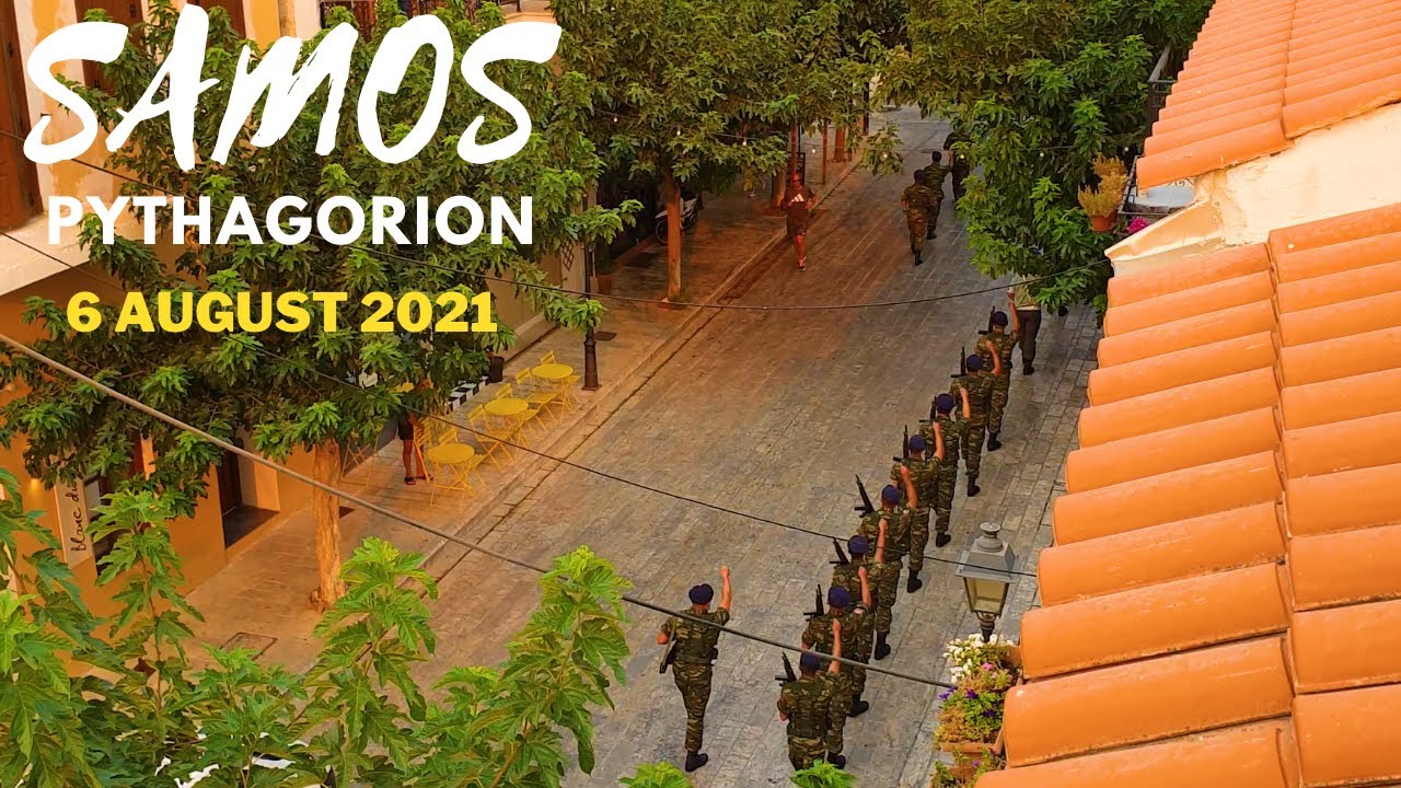 Samos Pythagorio 6 August Greek Military Procession Σάμος Πυθαγόρειο 6 ...