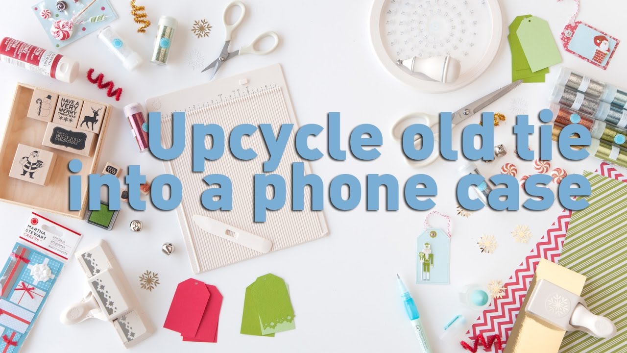 Upcycle old tie into a phone case - DIY Homemade - YouTube