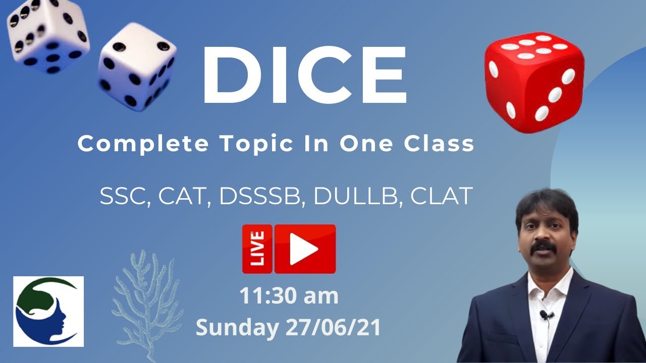 DICE | Complete Topic in One Class | SSC | CLAT | DULLB | CAT - YouTube