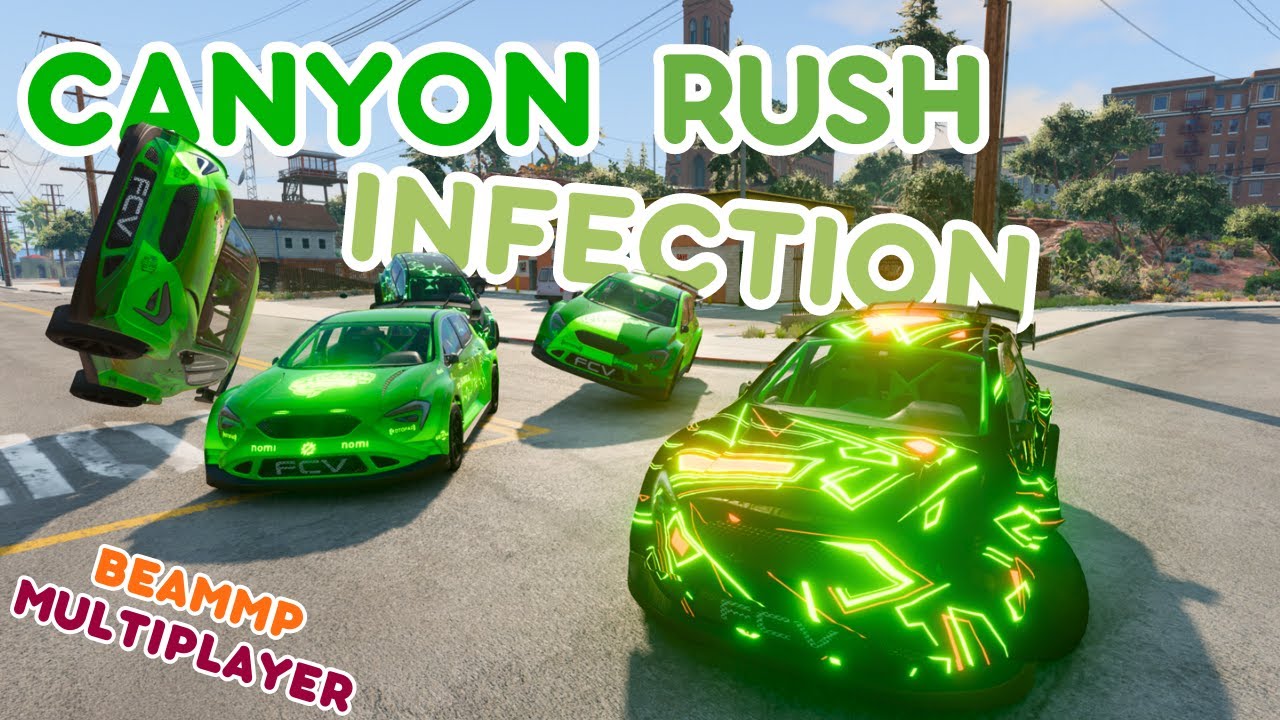 Back at Canyon Rush but this time with INFECTION in BeamNG Drive 🚗 ...
