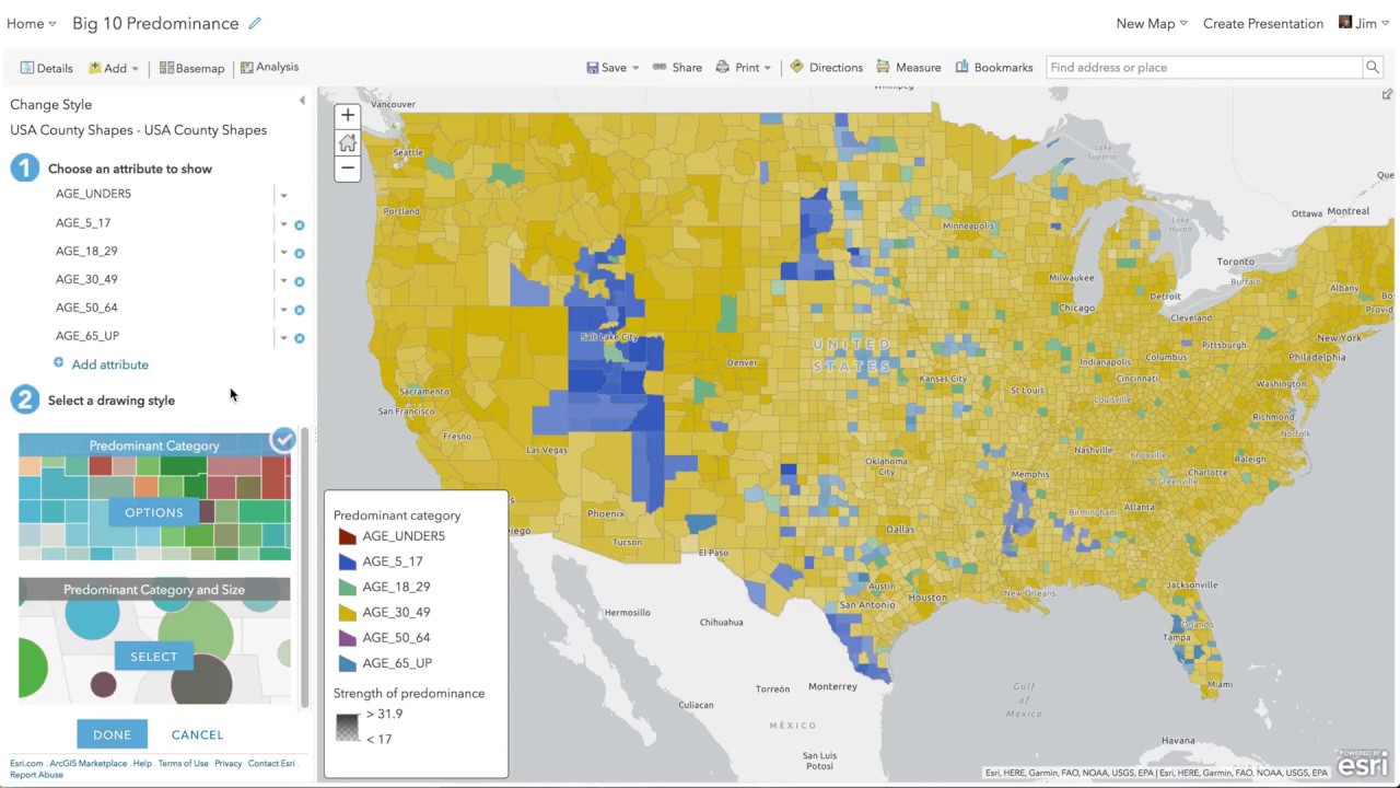 Minute map to discover predominant age groups - YouTube
