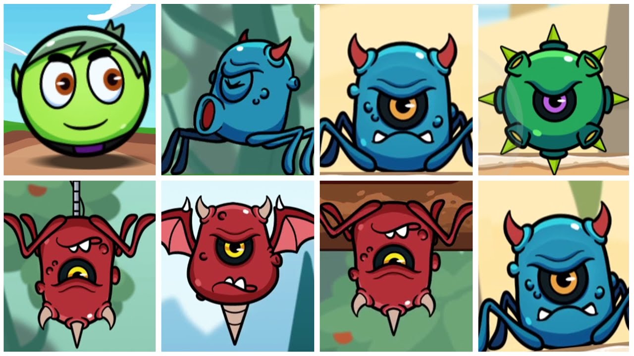 Red Bounce - Ball Seasons 4 - All Bosses - New Hero - YouTube