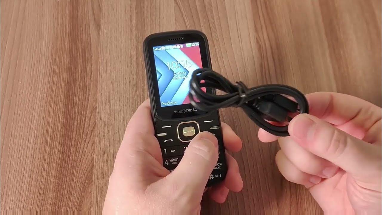 Распаковка и краткий обзор Texet TM-216 | Новый кнопочный телефон за 1000 рублей - YouTube