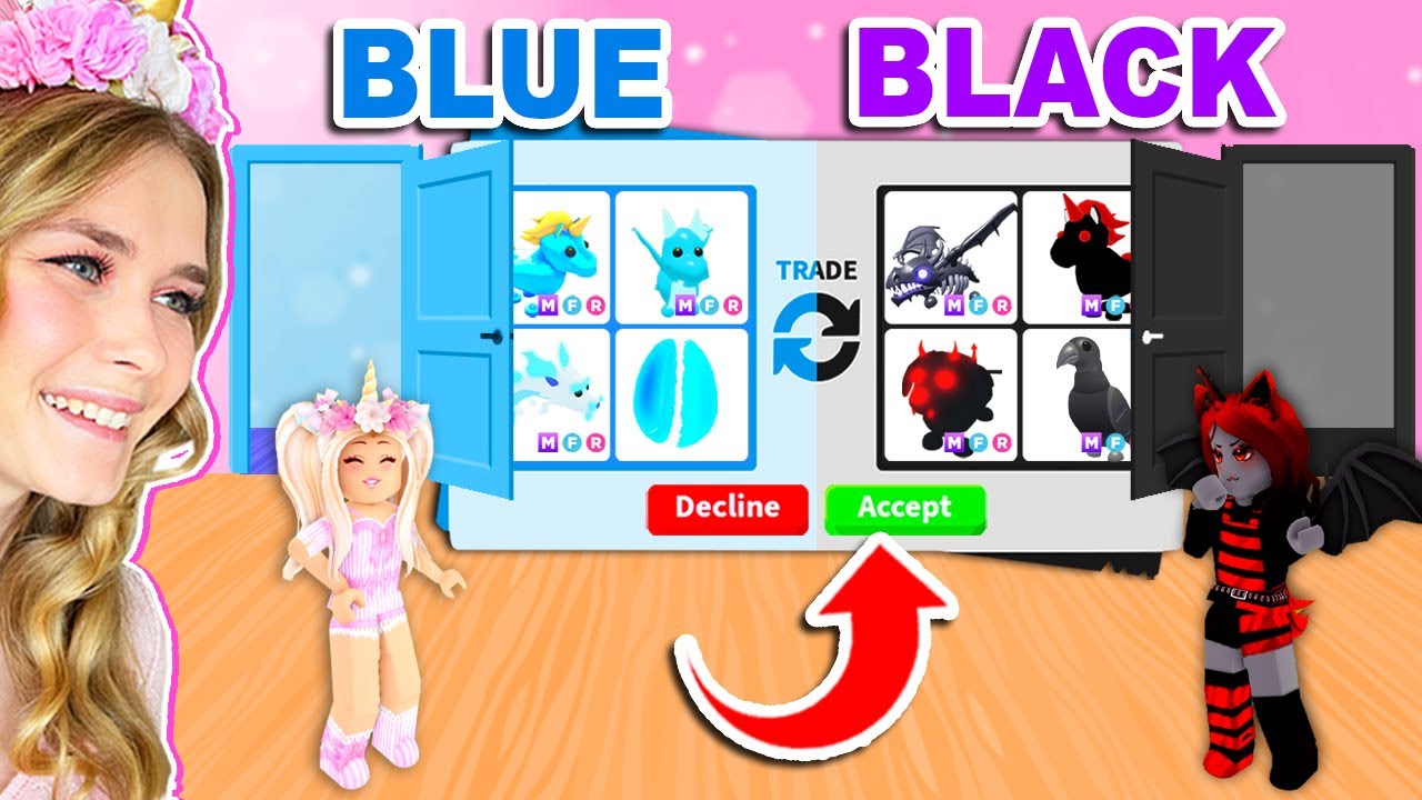TRADE The COLOR That Is BEHIND THE DOOR CHALLENGE In Adopt Me! (Roblox ...