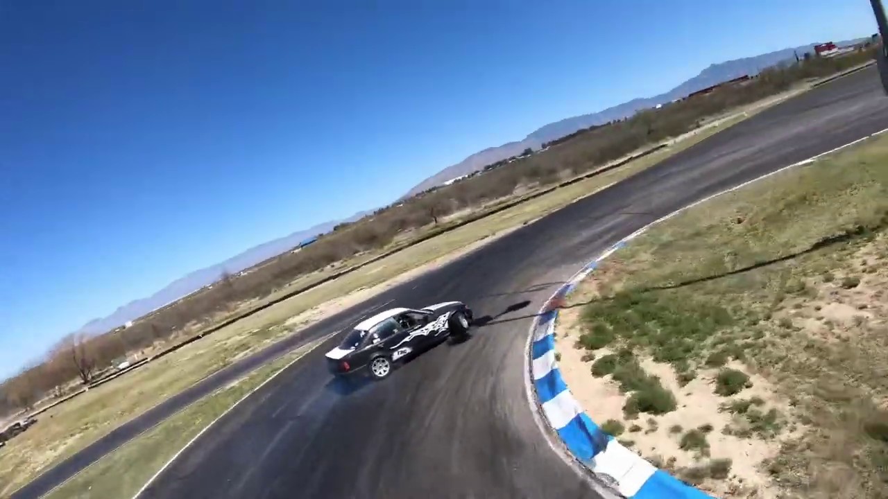 BMW E36 Saloon Drift drone chase - YouTube