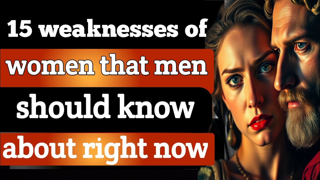 15 Hidden Female Weaknesses Men Need to Know NOW | Stoicism ...