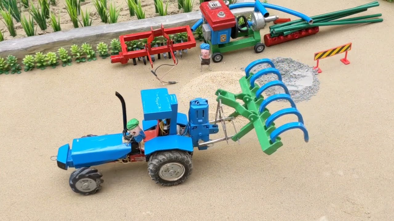 diy tractor mini cultivator machine with mini water pump science ...