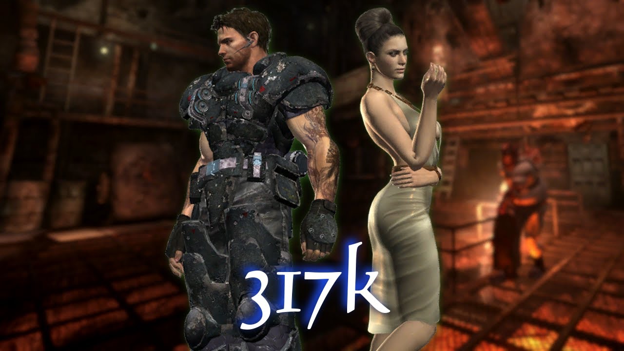RESIDENT EVIL 5 - Chris Heavy Metal × Excella Tricell | Prison (410k ...
