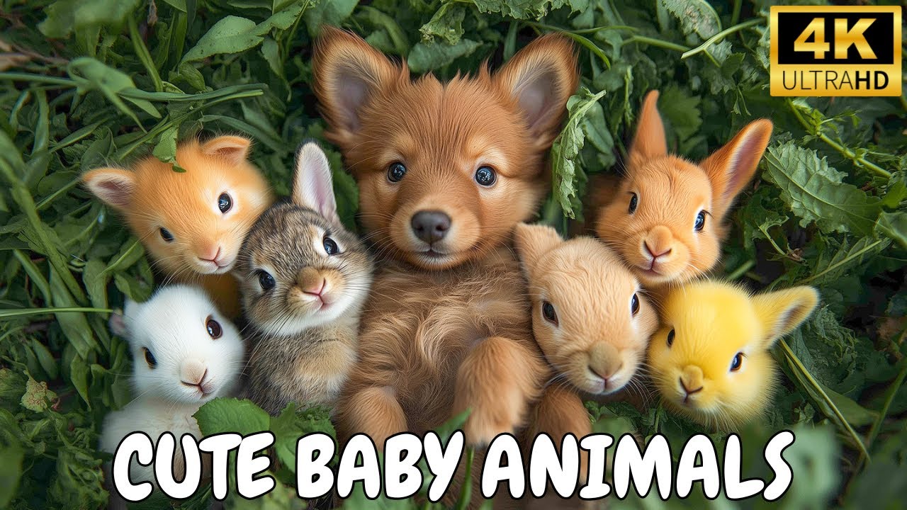 Cute Animals in 4K UHD 💤 | Calm Animal Scenes with Soft Music for ...