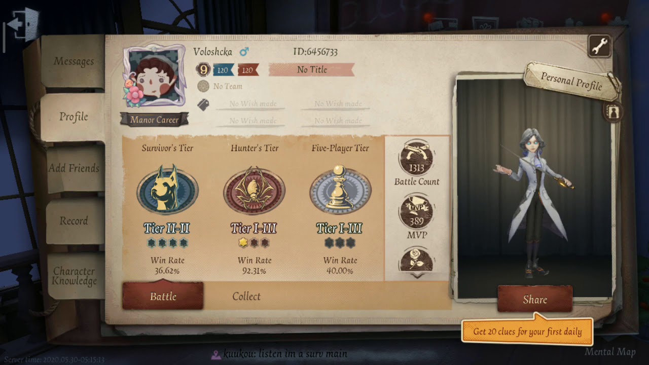 ID Account, Portrait and Frame in Identity V - YouTube