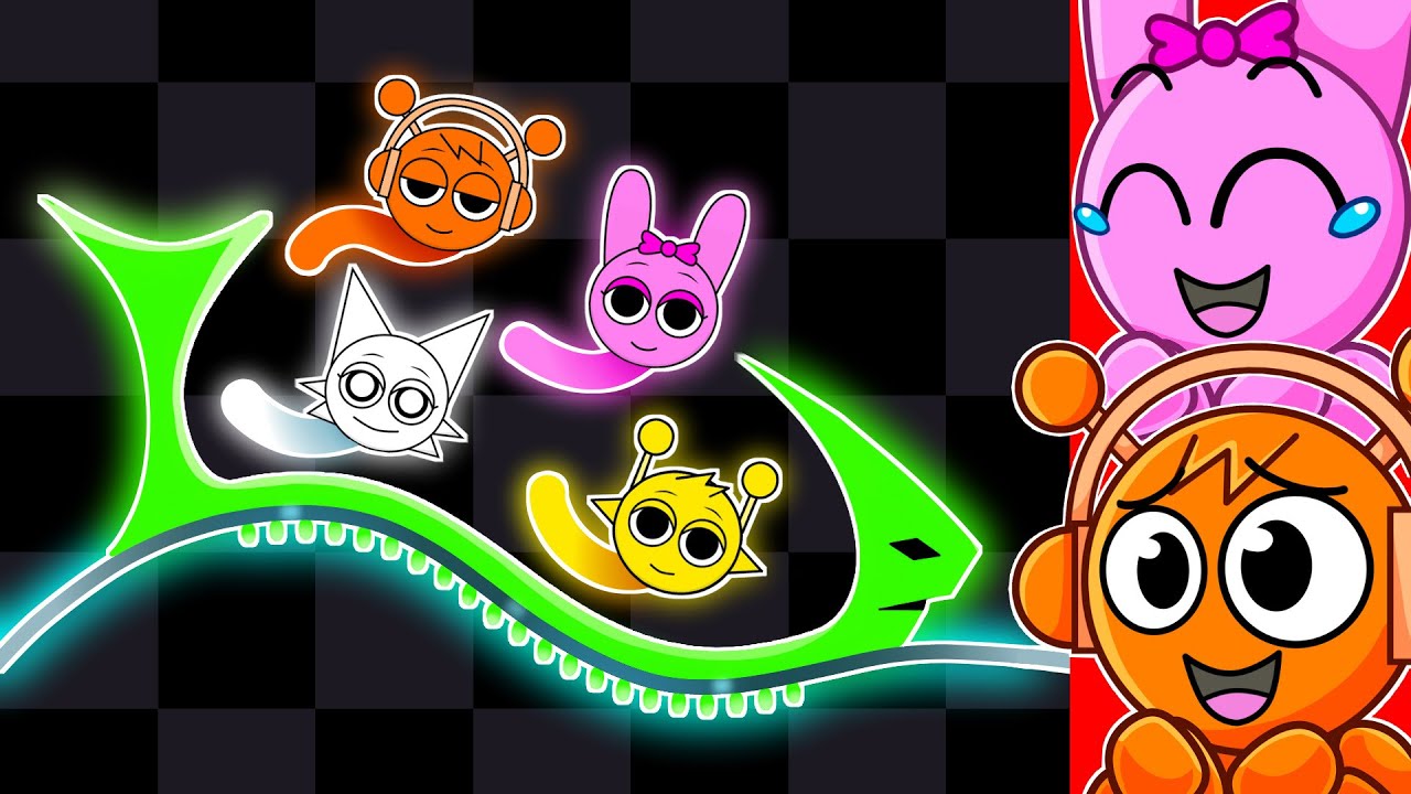SPRUNKI WORM RACE?! - YouTube