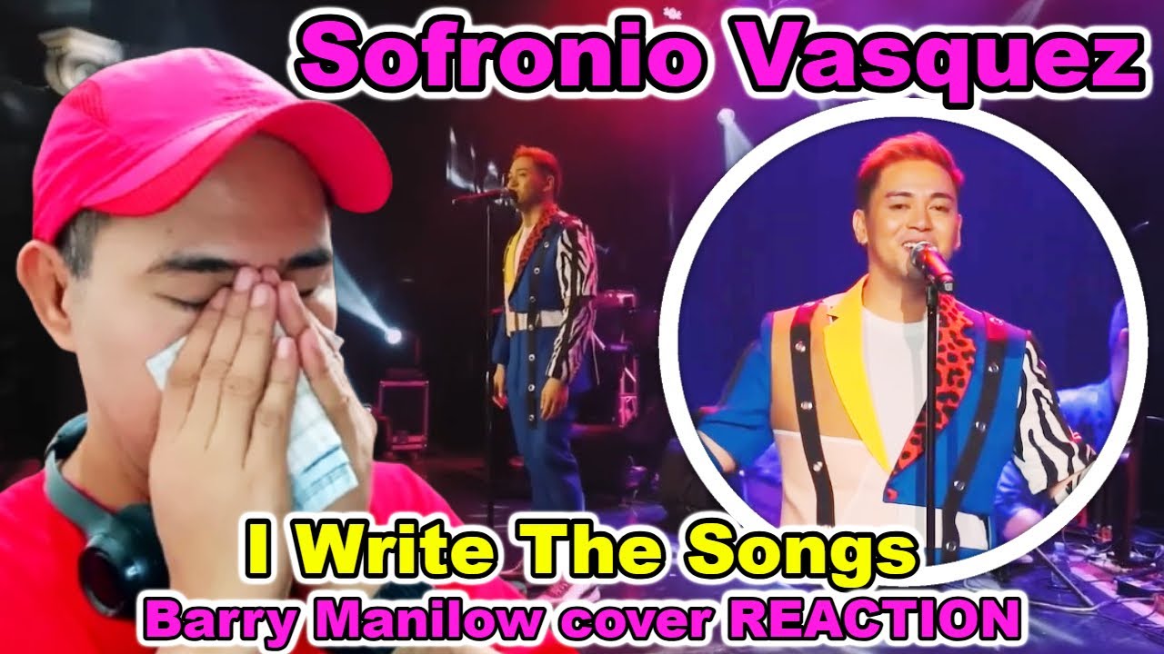 Sofronio Vasquez - I Write The Songs - Barry Manilow cover REACTION ...