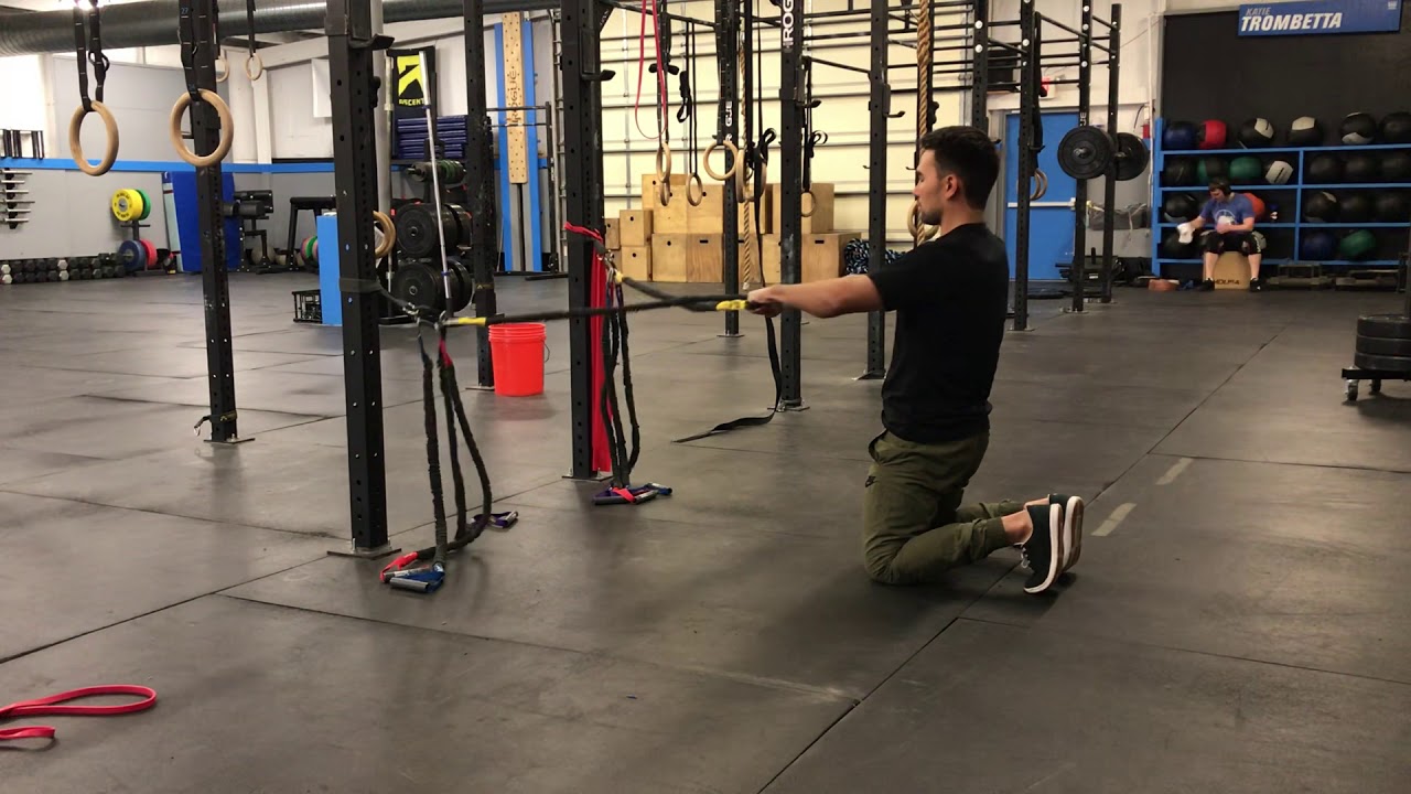 Crossover Symmetry | Kneeling row + external rotation + press - YouTube