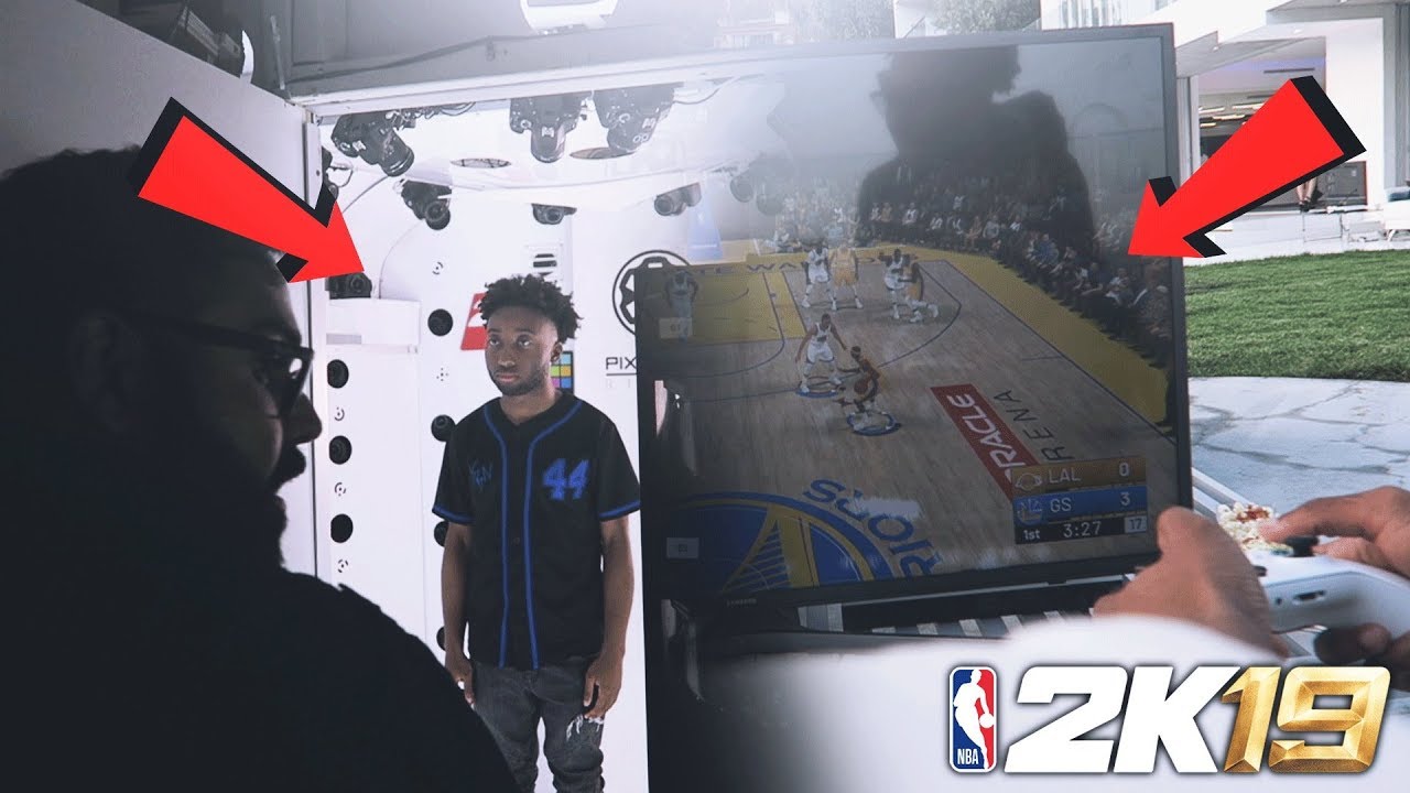 PLAYING NBA 2K19 EARLY!!! WE GOT SCANNED IN THE GAME!! YES.. IM IN NBA ...