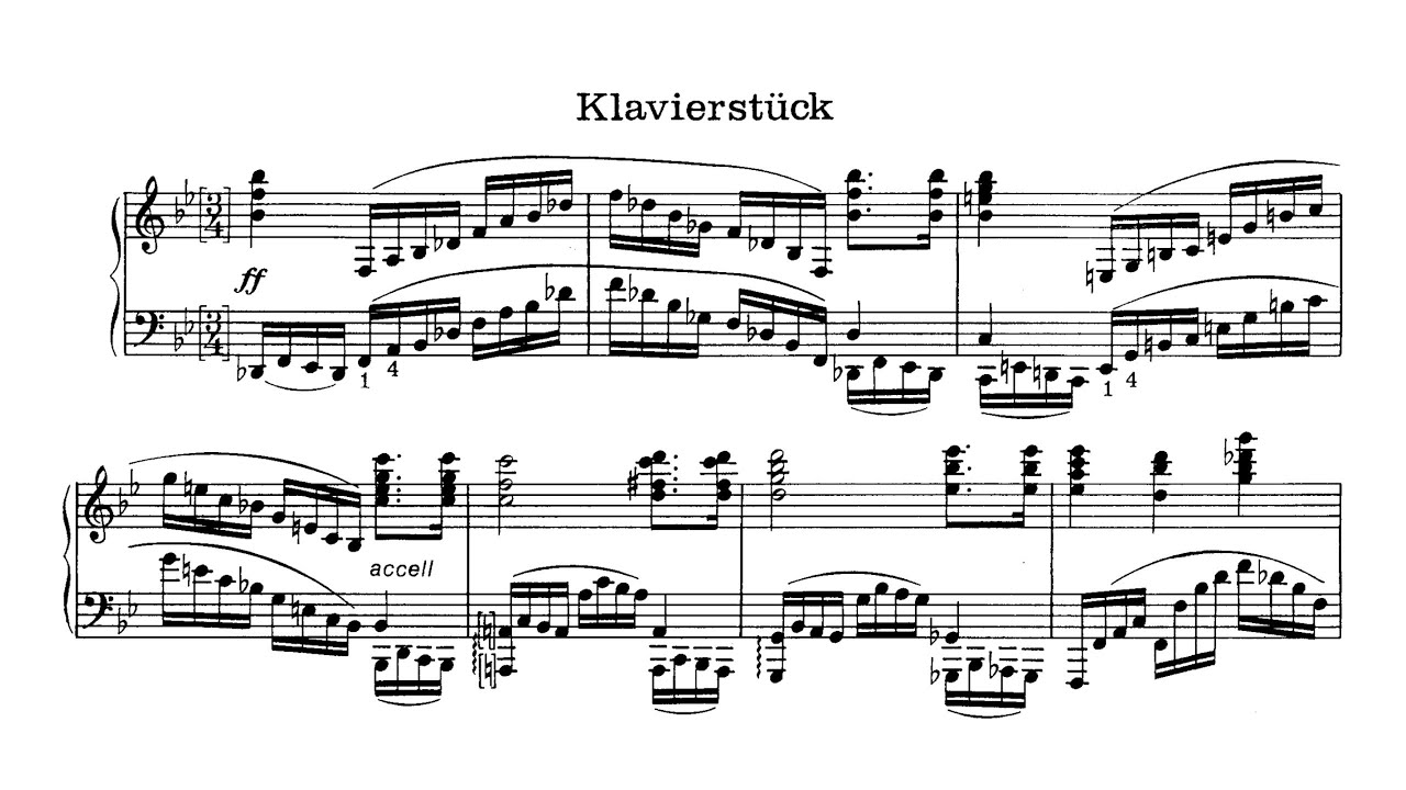 Brahms - Piano Piece in B-flat major, Anh. III/4 (Audio+Sheet) [Biret ...