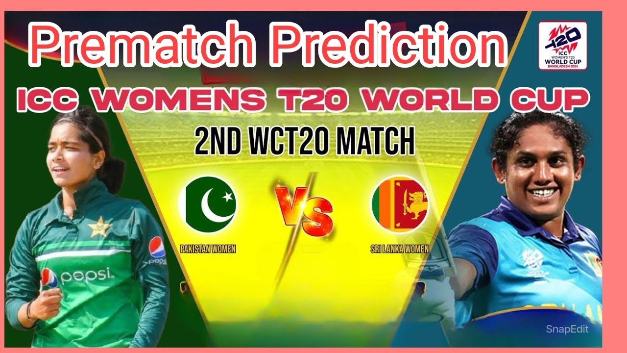 ICC Women's T20 World Cup 2024 | Group A | Match 2 | Pak wo vs SL wo ...