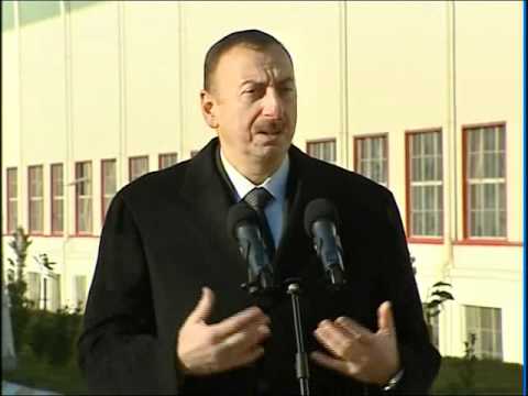 İlham Əliyevin Gəncə alüminium zavodu kompleksinin açılışında nitqi