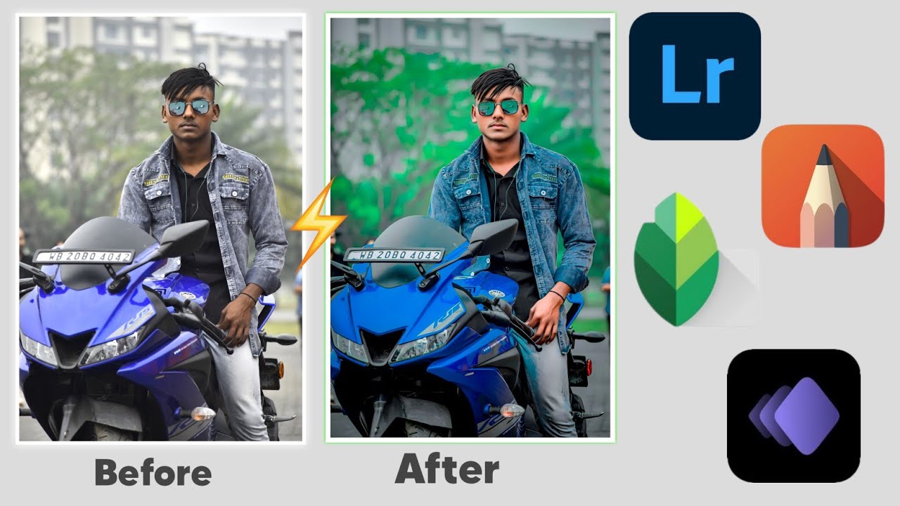 New Trend Colour Photo Editing // Green color Light Room Photo Editing ...