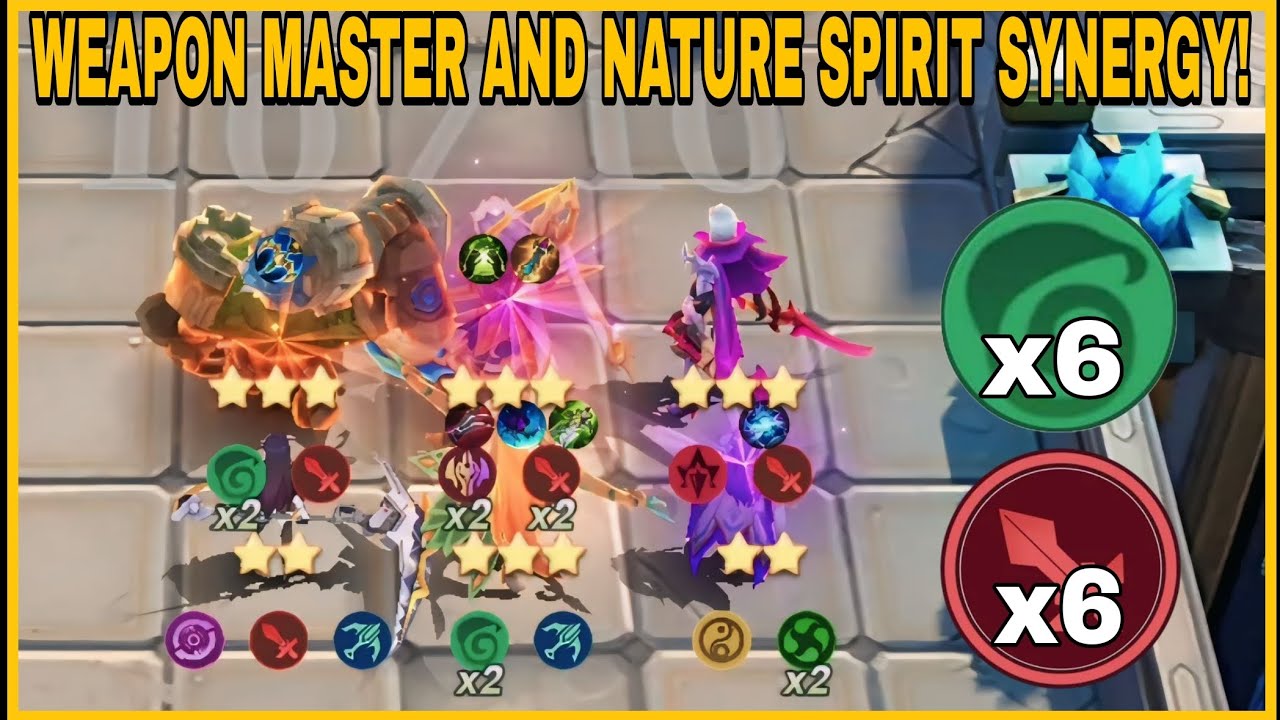 WEAPON MASTER AND NATURE SPIRIT SYNERGY | BEST COMBO SYNERGY! | MOBILE ...
