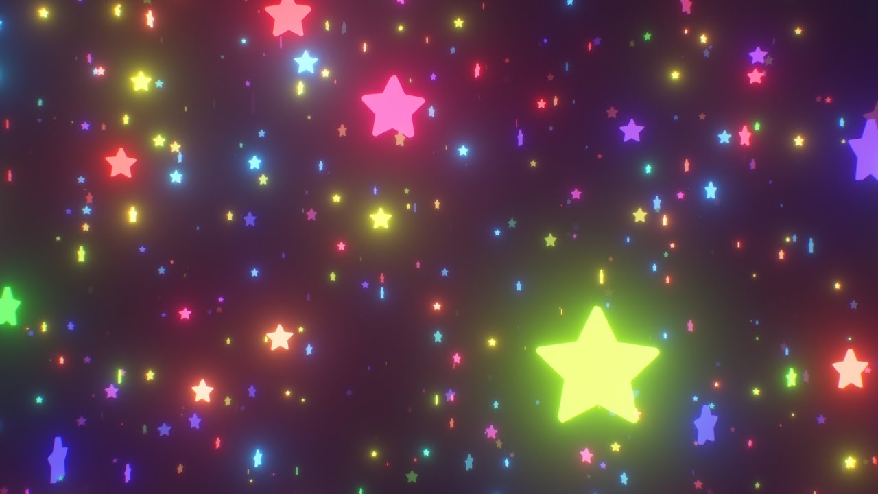 Flying Through Twinkling Star Shapes Glowing Christmas Light Colors 4K ...