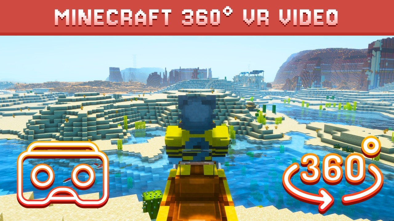 360 Degree VR Video. 🐫 Riding a Camel in 360° VR! | Minecraft Desert Adventure | Minecraft VR ...
