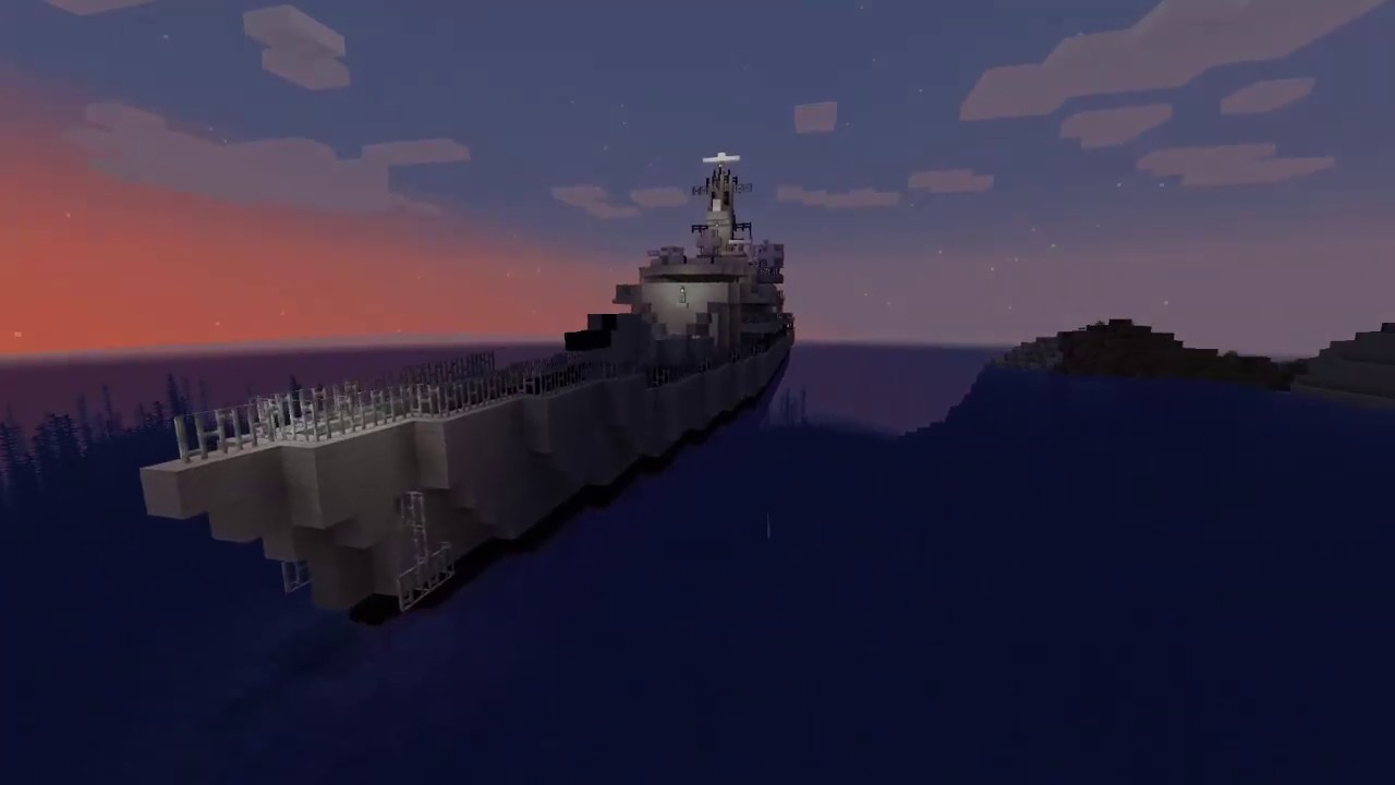Minecraft Ww2 Ship Night - YouTube