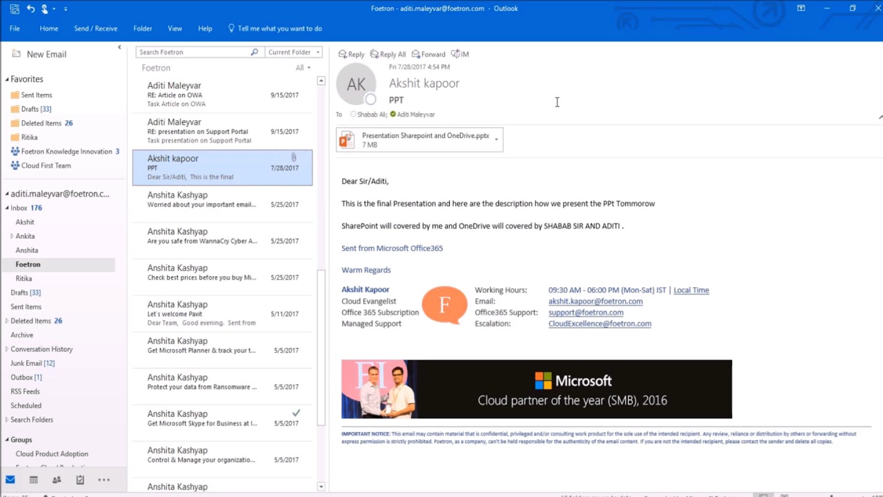 How to convert an email in to task having an attachment? - YouTube