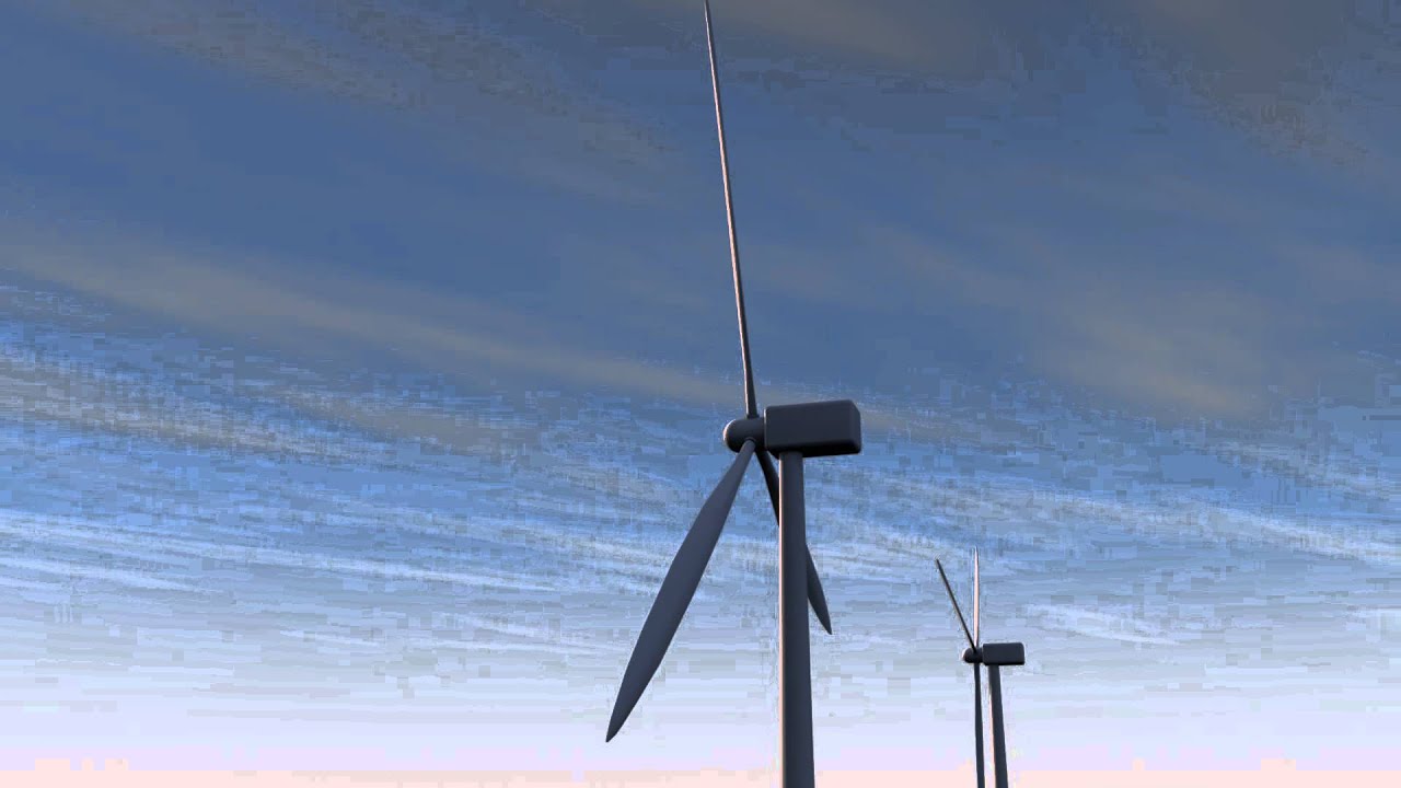 wind turbine animation 3 - YouTube