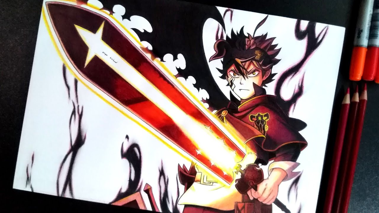 ฺฺBlack Clover/ Asta / speed drawing - YouTube