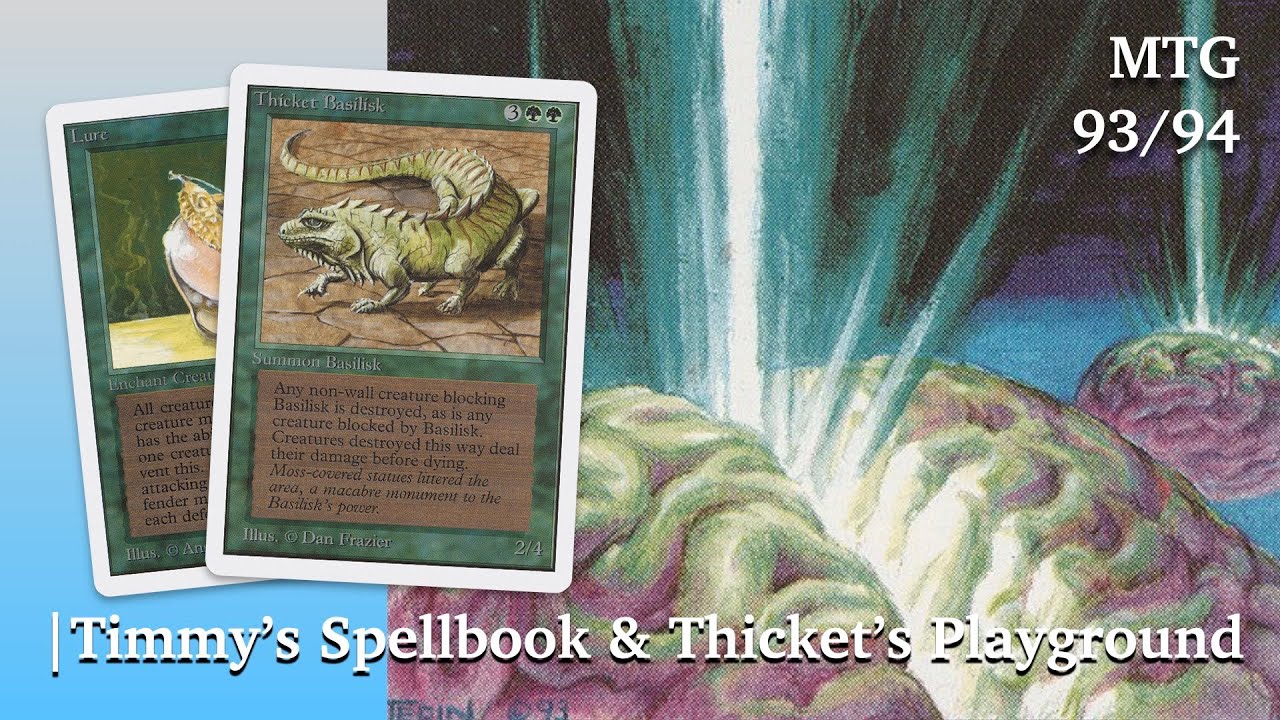 Timmy's Spellbook vs Thicket's Playground | Old School Magic the ...
