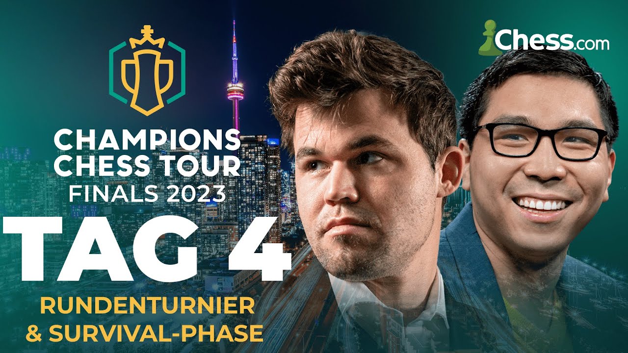 Magnus Carlsen, Hikaru Nakamura und Fabi Caruana in einem spannenden ...