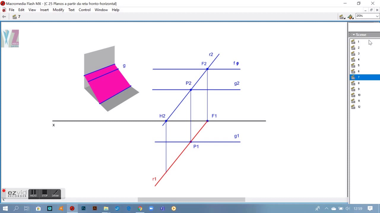 C 25 Planos a partir da reta fronto-horizontal - YouTube