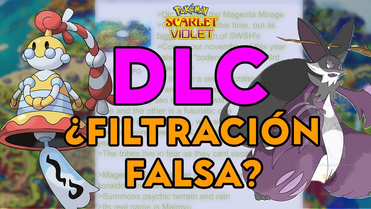 🤨 Esta FILTRACIÓN del DLC de Pokémon Escarlata y Púrpura no me convence ...