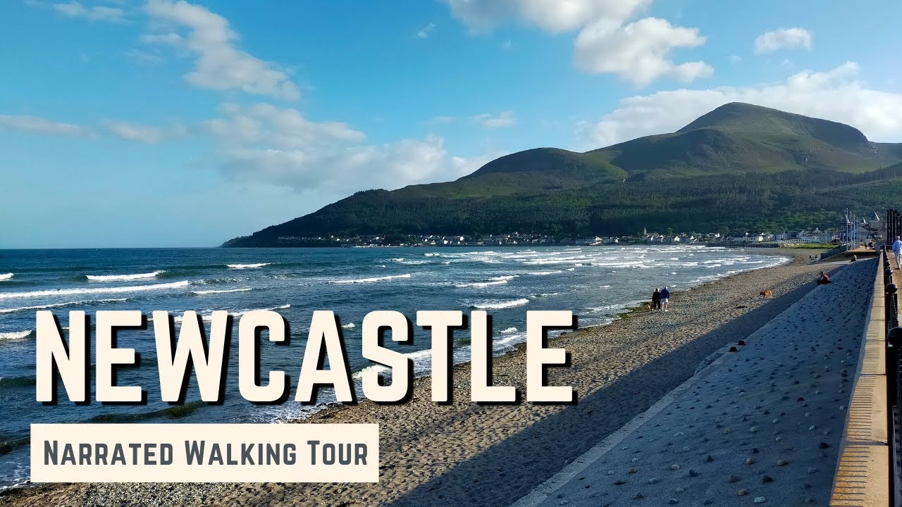 NEWCASTLE (N. Ireland) | 4K Narrated Walking Tour | Let's Walk 2022 ...