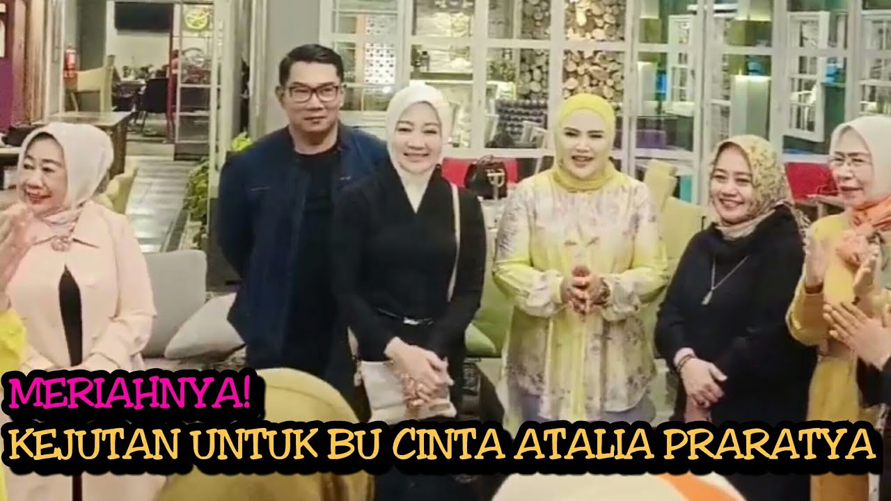 SURPRISE UNTUK BU CINTA ATALIA PRARATYA DI ULANG TAHUN KE 50 || RIDWAN ...