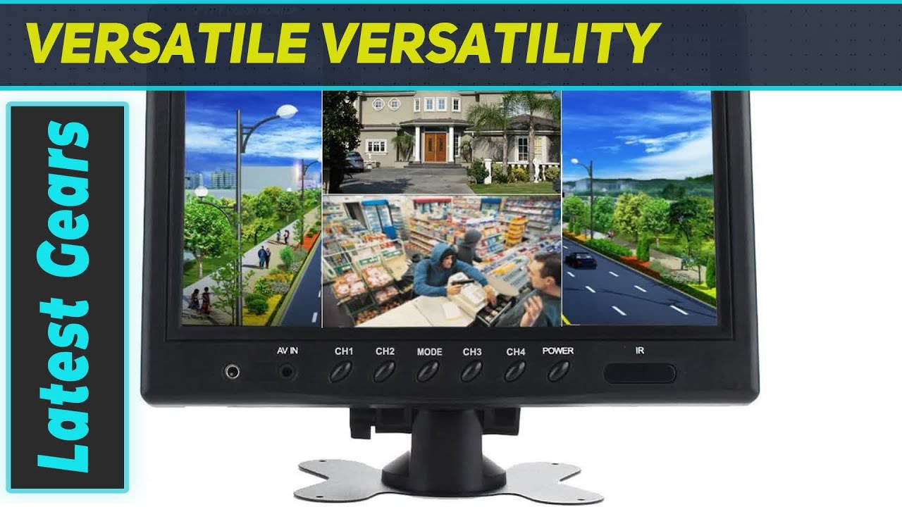 Podofo 9" TFT LCD Split Screen Quad Monitor: The Best Multi-Camera ...