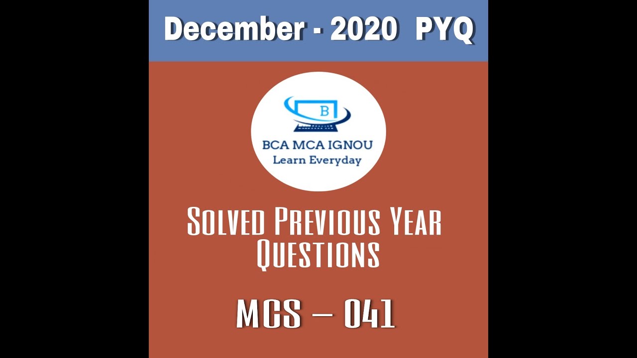 MCS-041 | December 2020 Q1.(a) Part 2| SJF | Operating system| MCA| IGNOU - YouTube