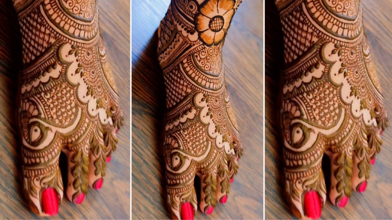 pairo, leg, feet mehndi design/bridal, dulhan full leg mehndi design ...