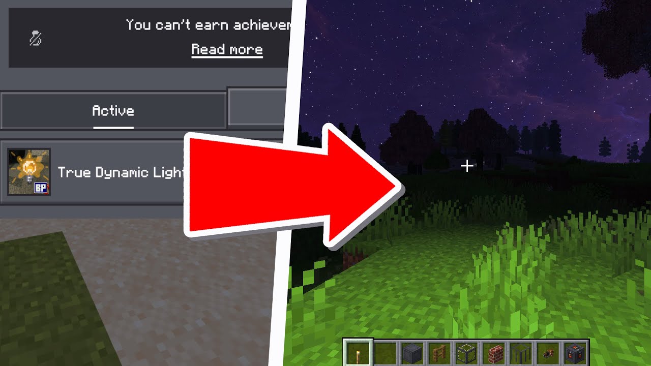 How To Get Dynamic Light In Minecraft Bedrock 1.21! - YouTube