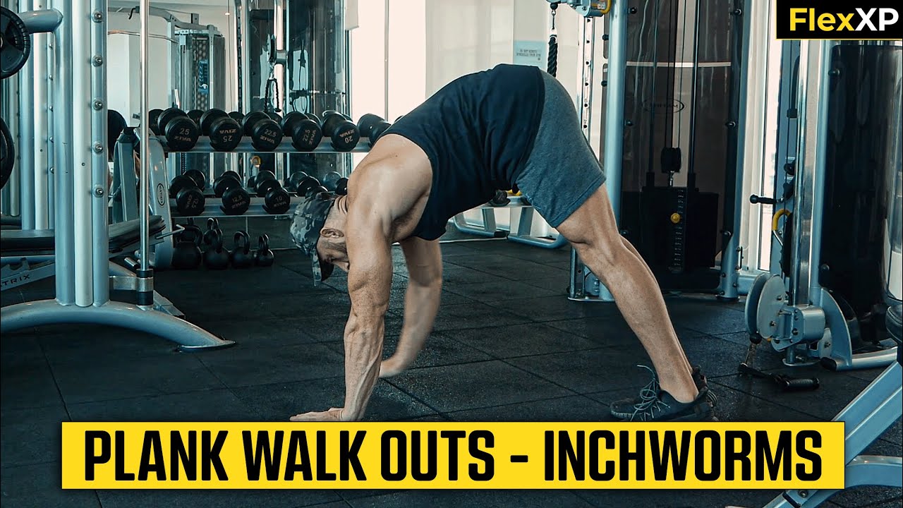 Plank Walk Outs - Inchworms Form & Tutorial Guide (30 Seconds) - FlexXP - YouTube