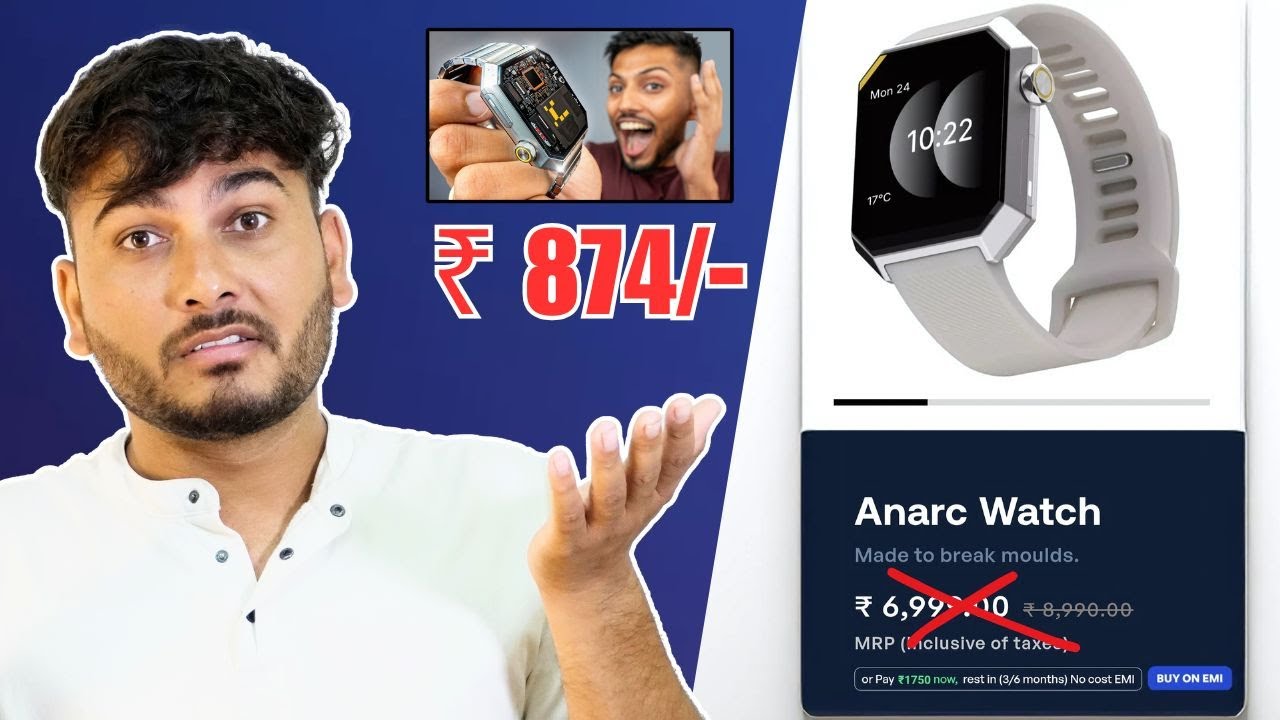 Layers Anarc Watch : Only Rs.874/- | 1.85" Amoled Display - 7 Days ...