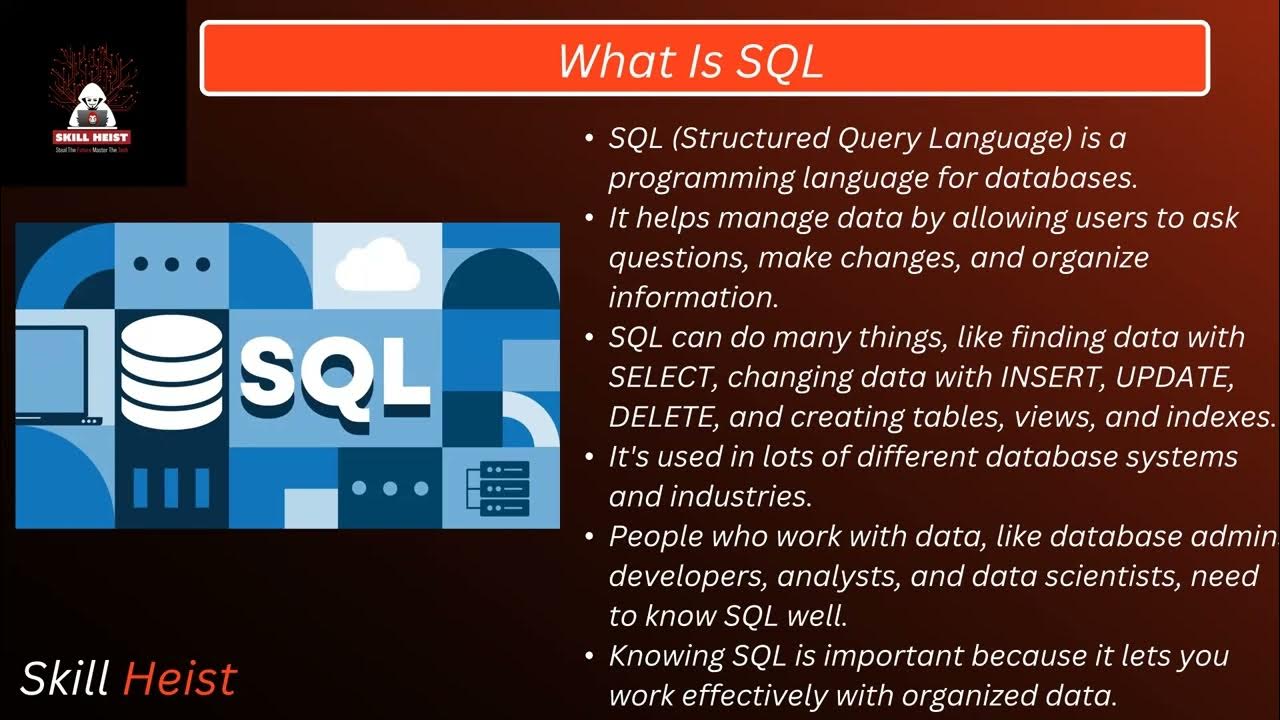 SQL Demo Session | Skill Heist - YouTube
