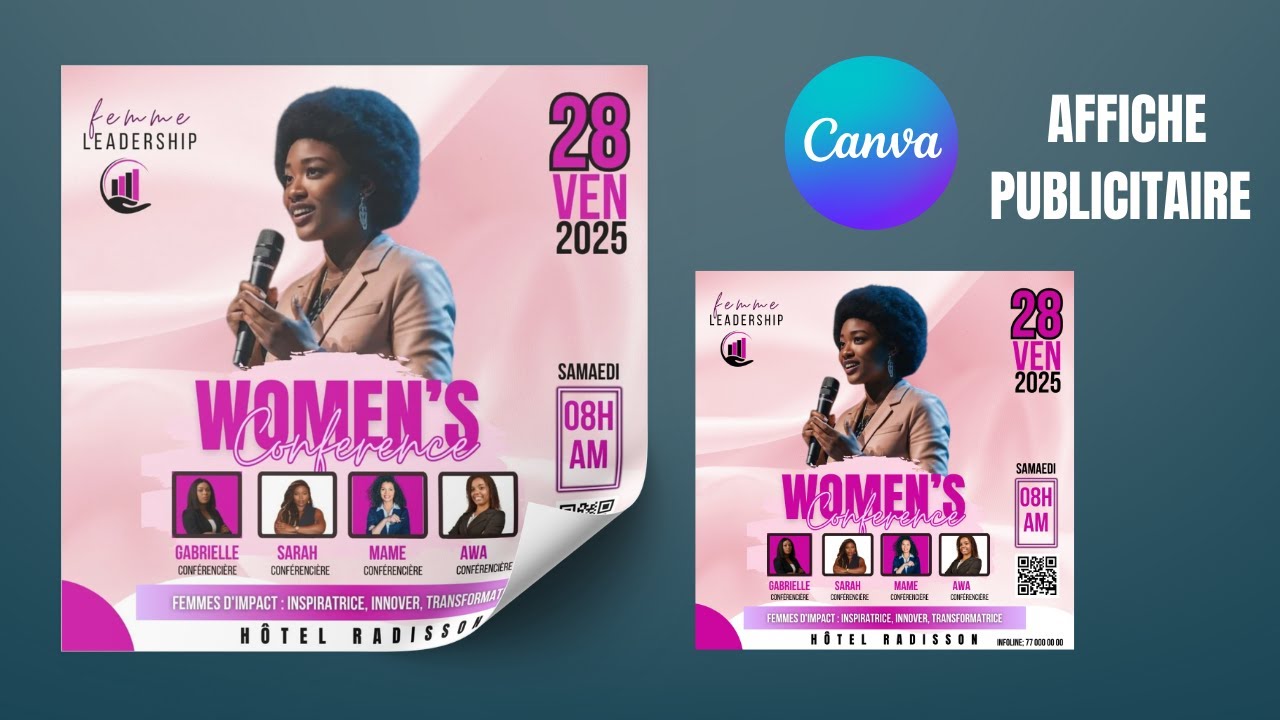 Créez une affiche publicitaire attrayante et professionnelle sur Canva ...