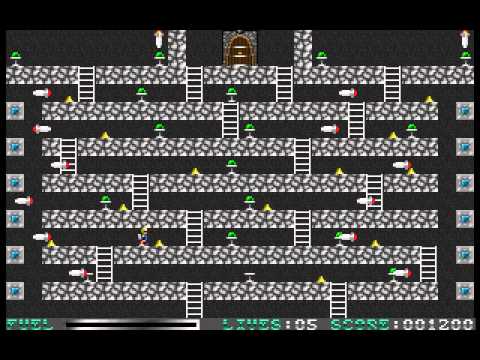 Jetpack (DOS) Levels 0-9 TAS - YouTube