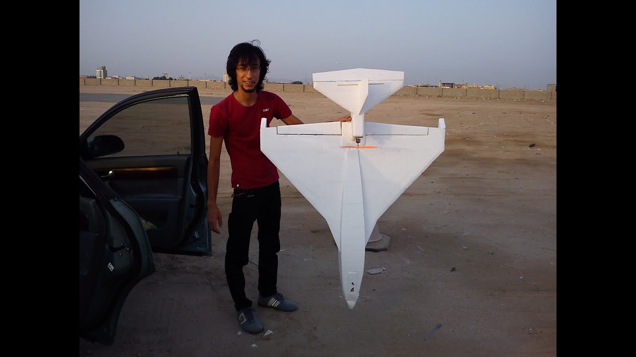 My first rc plane i madeأول طائرة من تصنيعي - YouTube