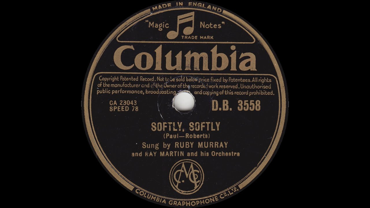 Ruby Murray - Softly, Softly - YouTube