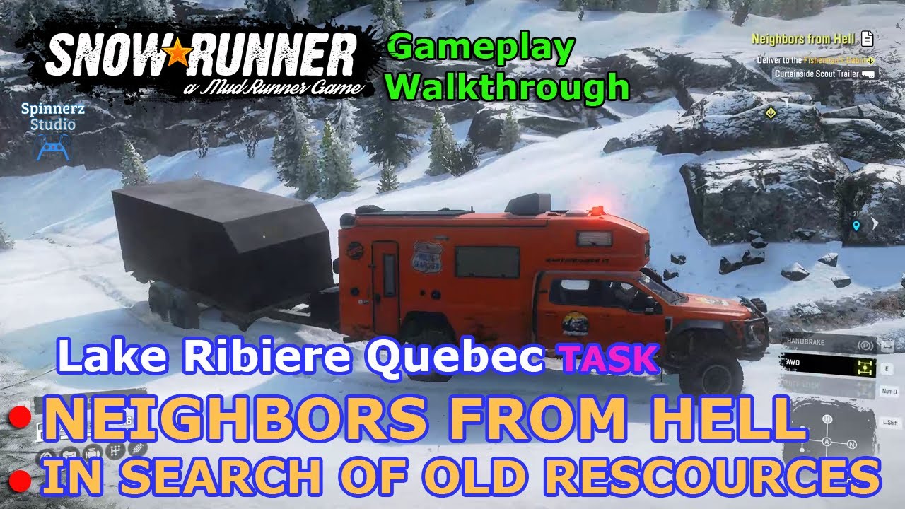 SnowRunner - Neighbors from Hell | In Search of Old Resources | Lake ...